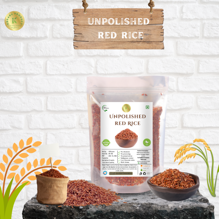 Kedars Product Unpolished Red Rice 2Kg – 100% Naturally Handpounded ...